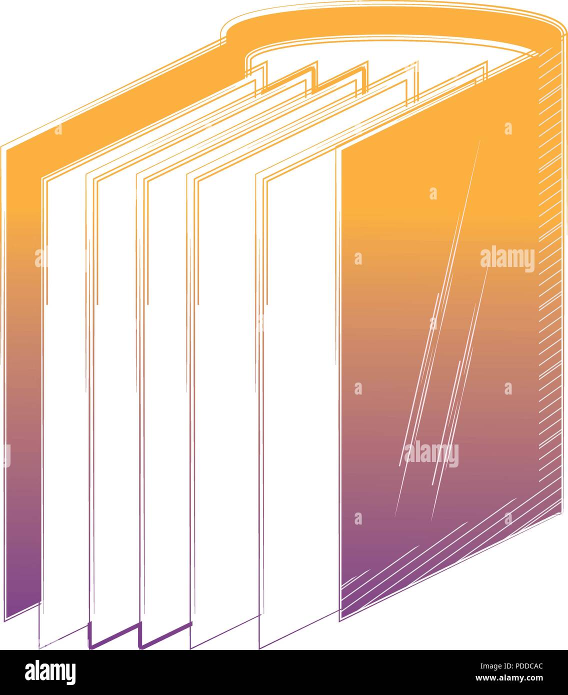 document folder icon over white background, vector illustration Stock ...