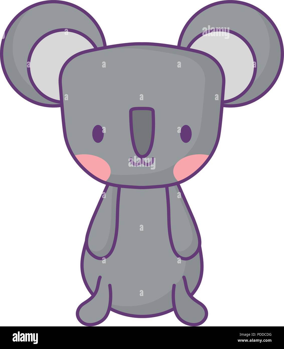 cute koala icon over white background, vector illustration Stock Vector ...