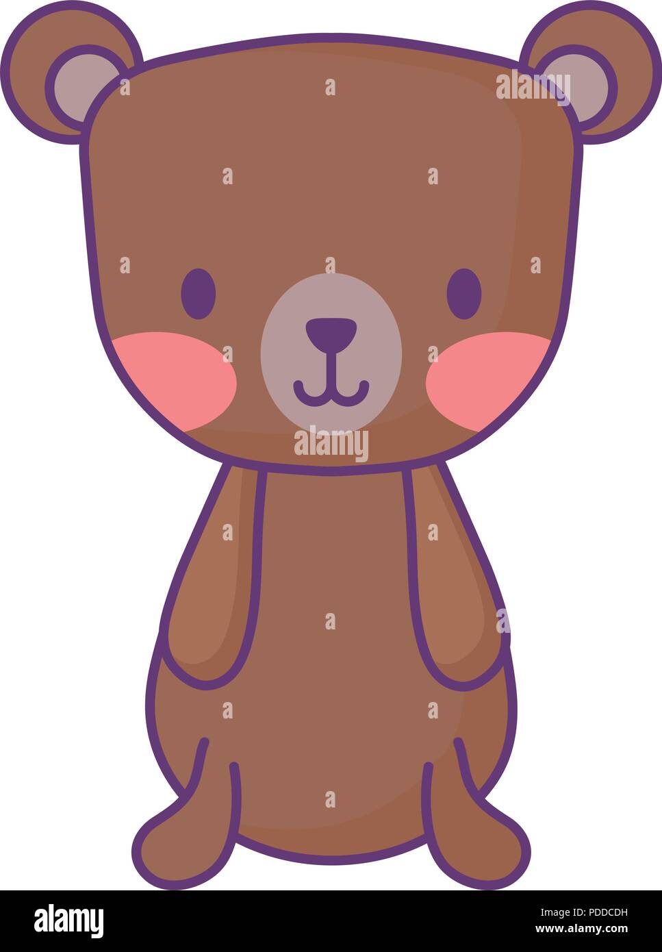 cute bear icon over white background, vector illustration Stock Vector ...