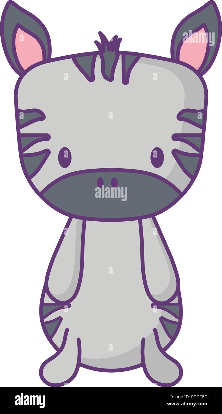 cute zebra icon over white background, vector illustration Stock Vector ...