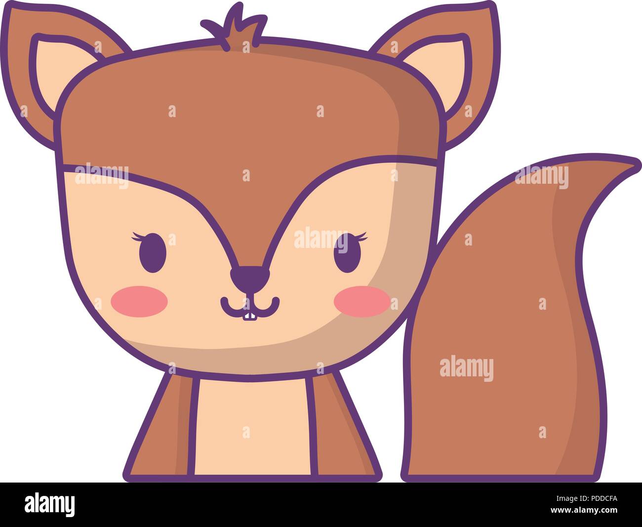 cute squirrel icon over white background, vector illustration Stock ...