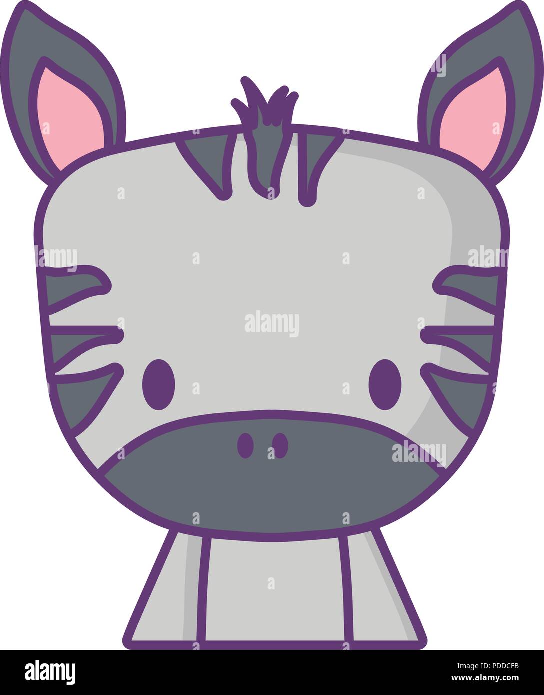 cute zebra icon over white background, vector illustration Stock Vector ...