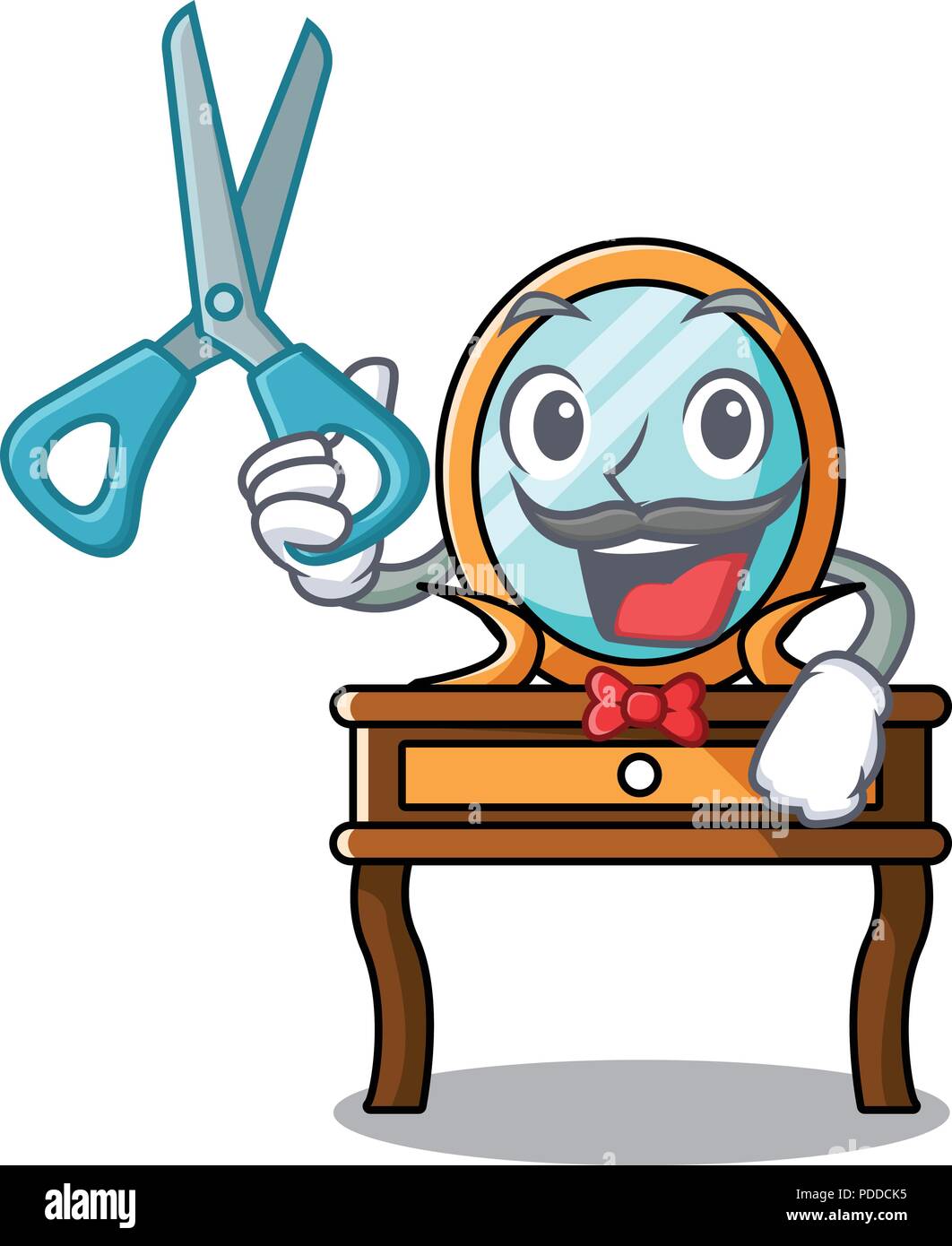 Barber dressing table Stock Vector Images - Alamy