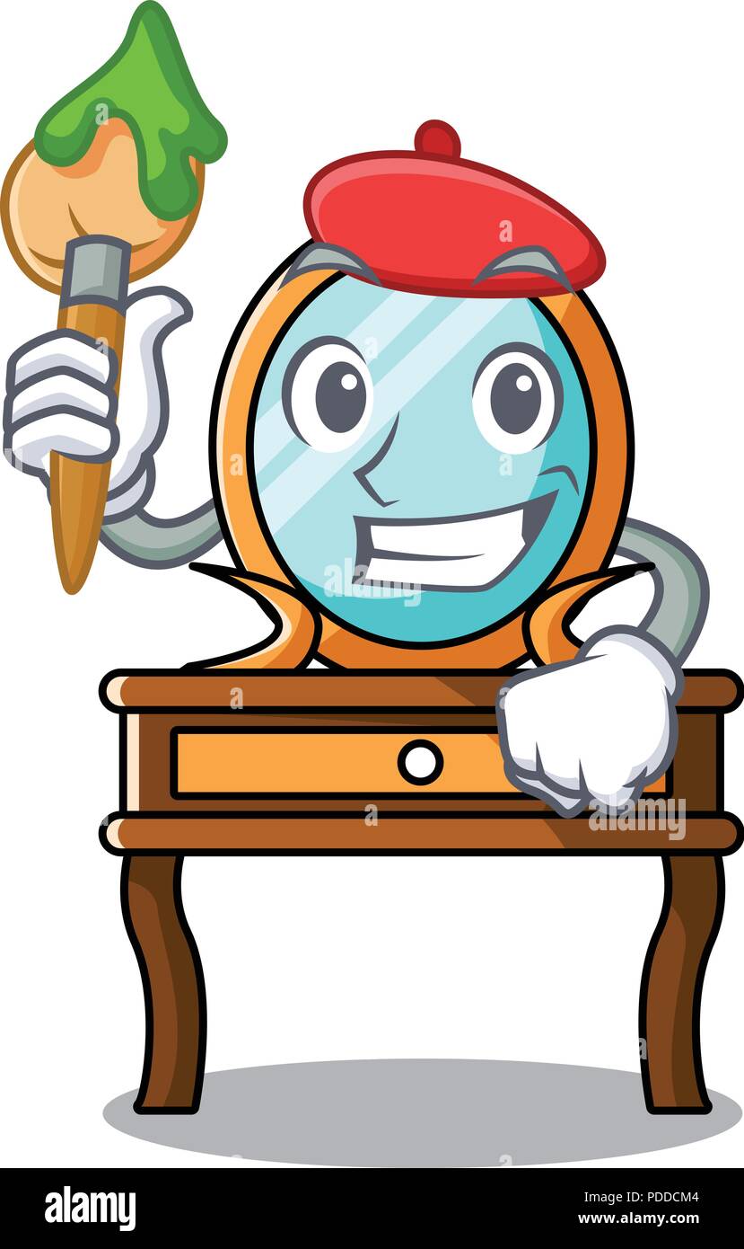 Artist dressing table character cartoon Stock Vector Image & Art - Alamy
