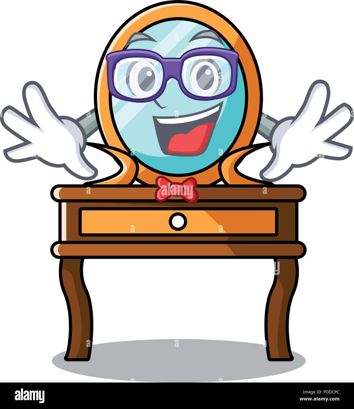 Geek dressing table character cartoon Stock Vector Image & Art - Alamy