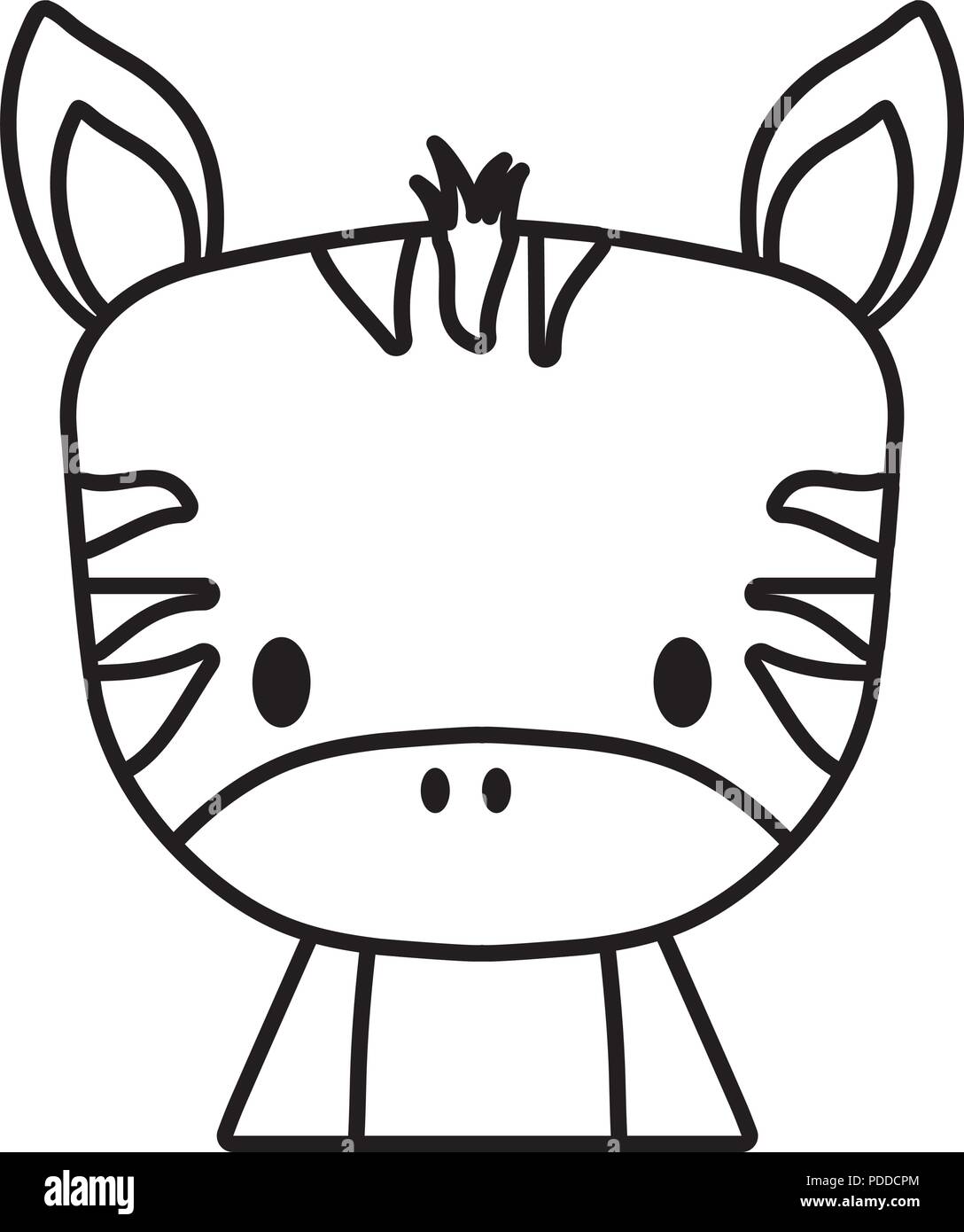 cute zebra icon over white background, vector illustration Stock Vector ...