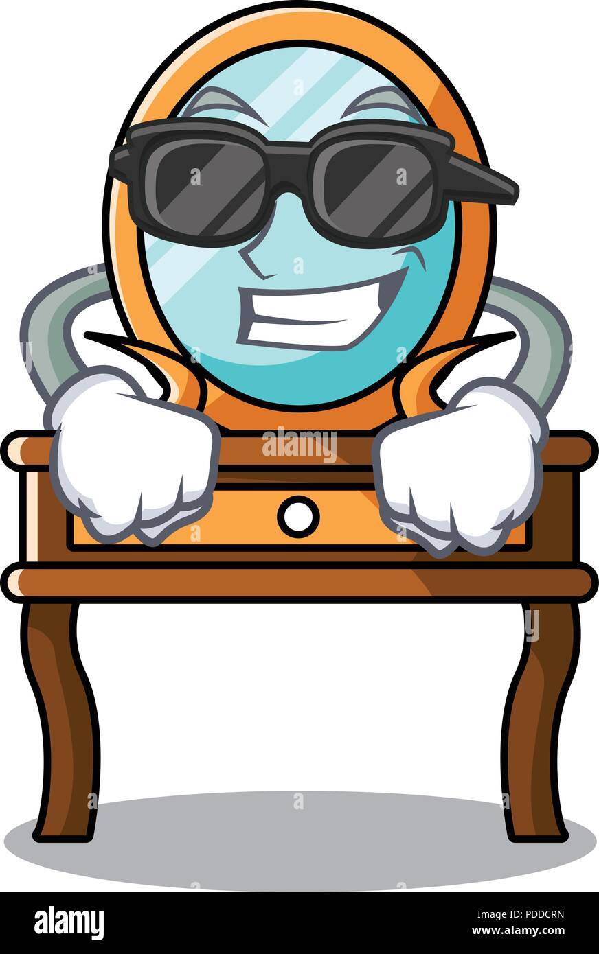 Super cool dressing table character cartoon Stock Vector Image & Art ...