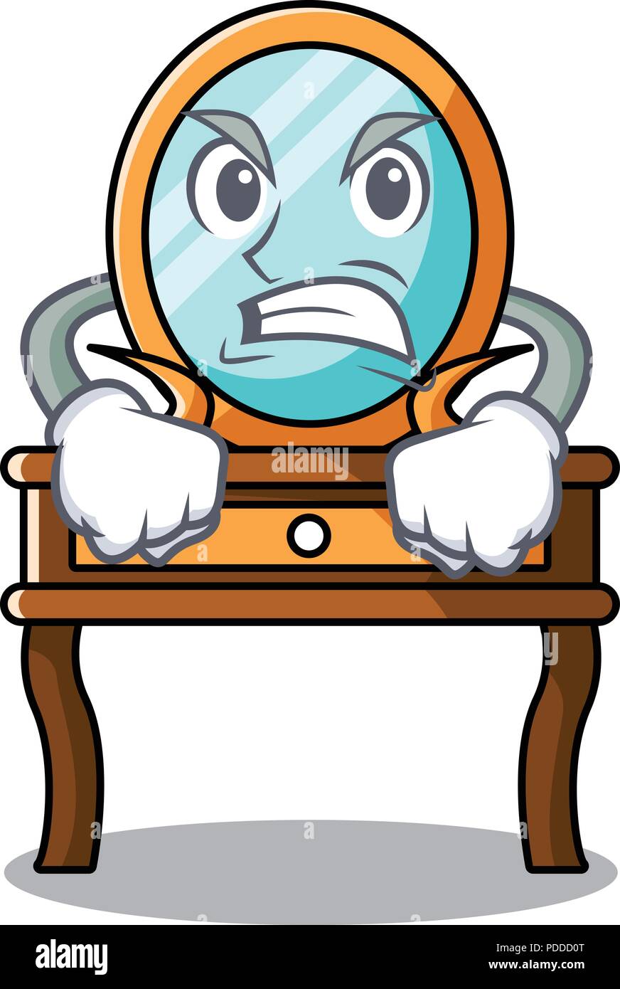 Angry dressing table mascot cartoon Stock Vector Image & Art - Alamy