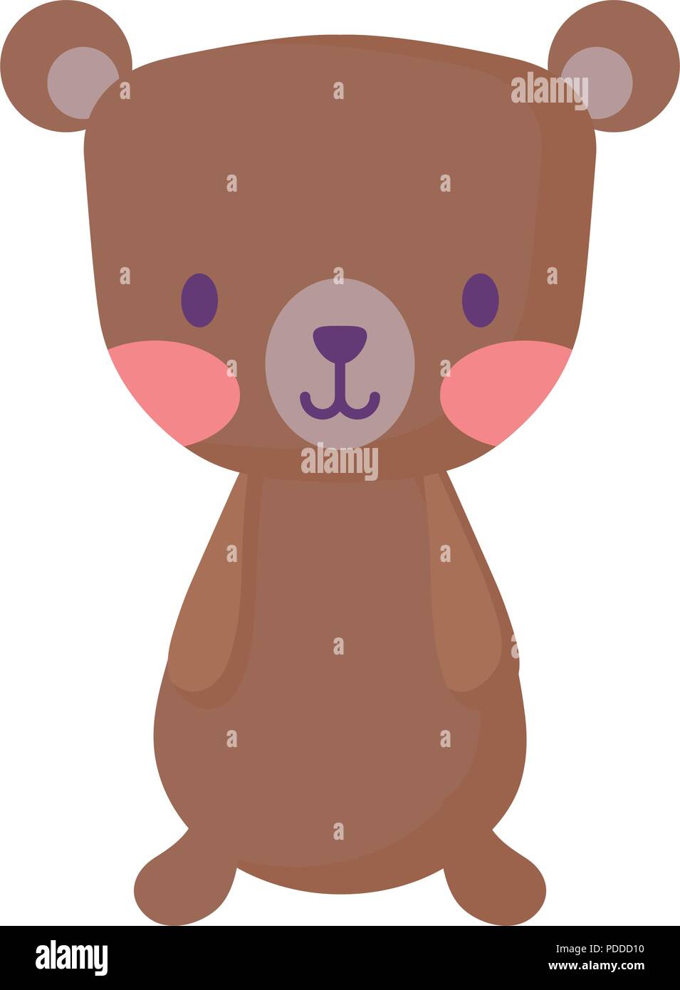 cute bear icon over white background, vector illustration Stock Vector ...