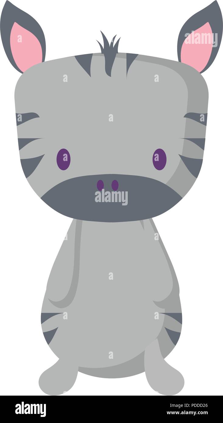 cute zebra icon over white background, vector illustration Stock Vector ...