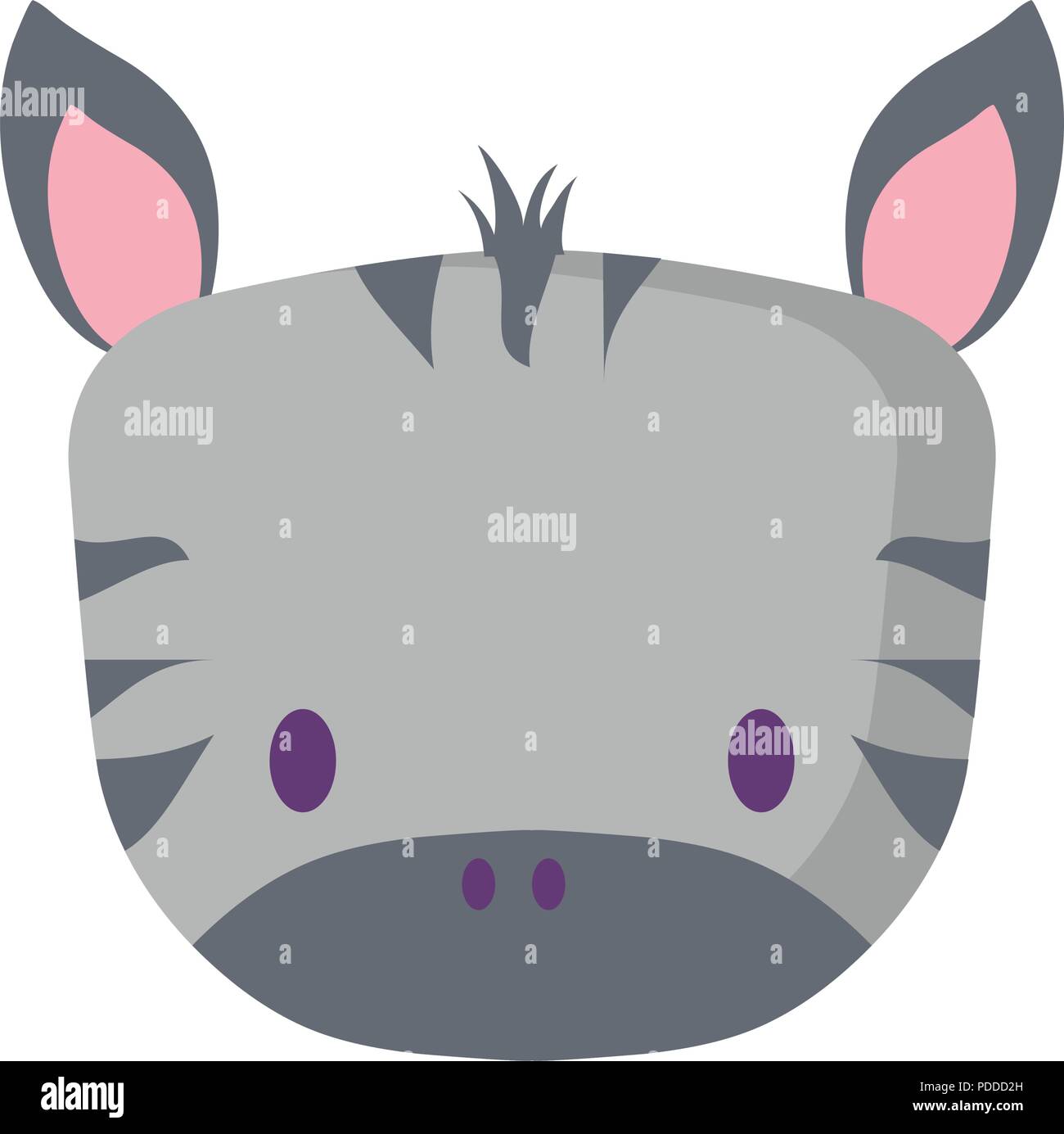 cute zebra icon over white background, vector illustration Stock Vector ...