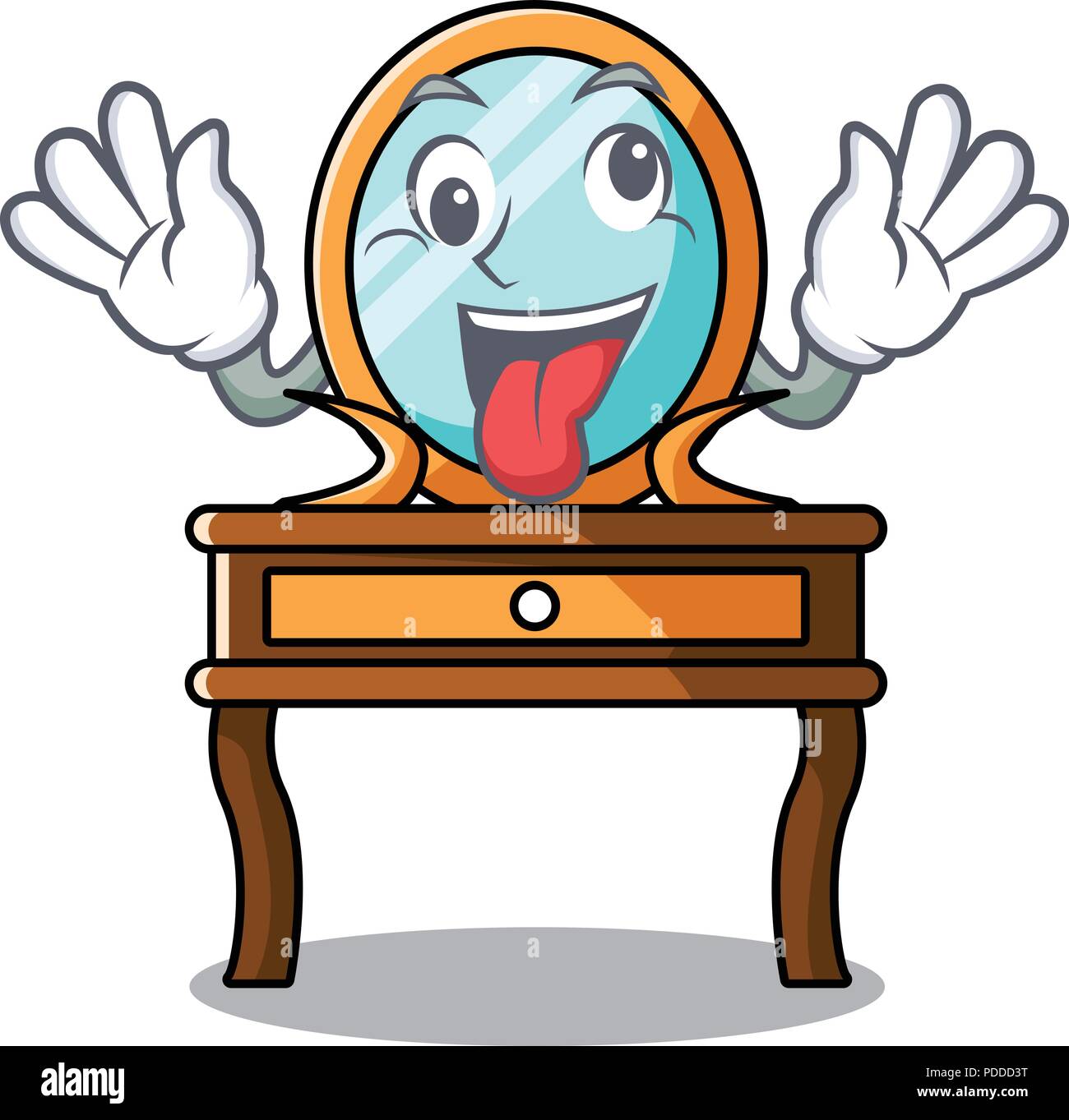 Crazy dressing table mascot cartoon Stock Vector Image & Art - Alamy