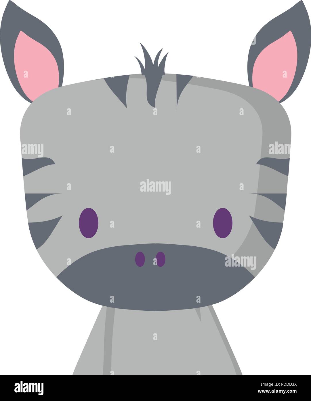 cute zebra icon over white background, vector illustration Stock Vector ...