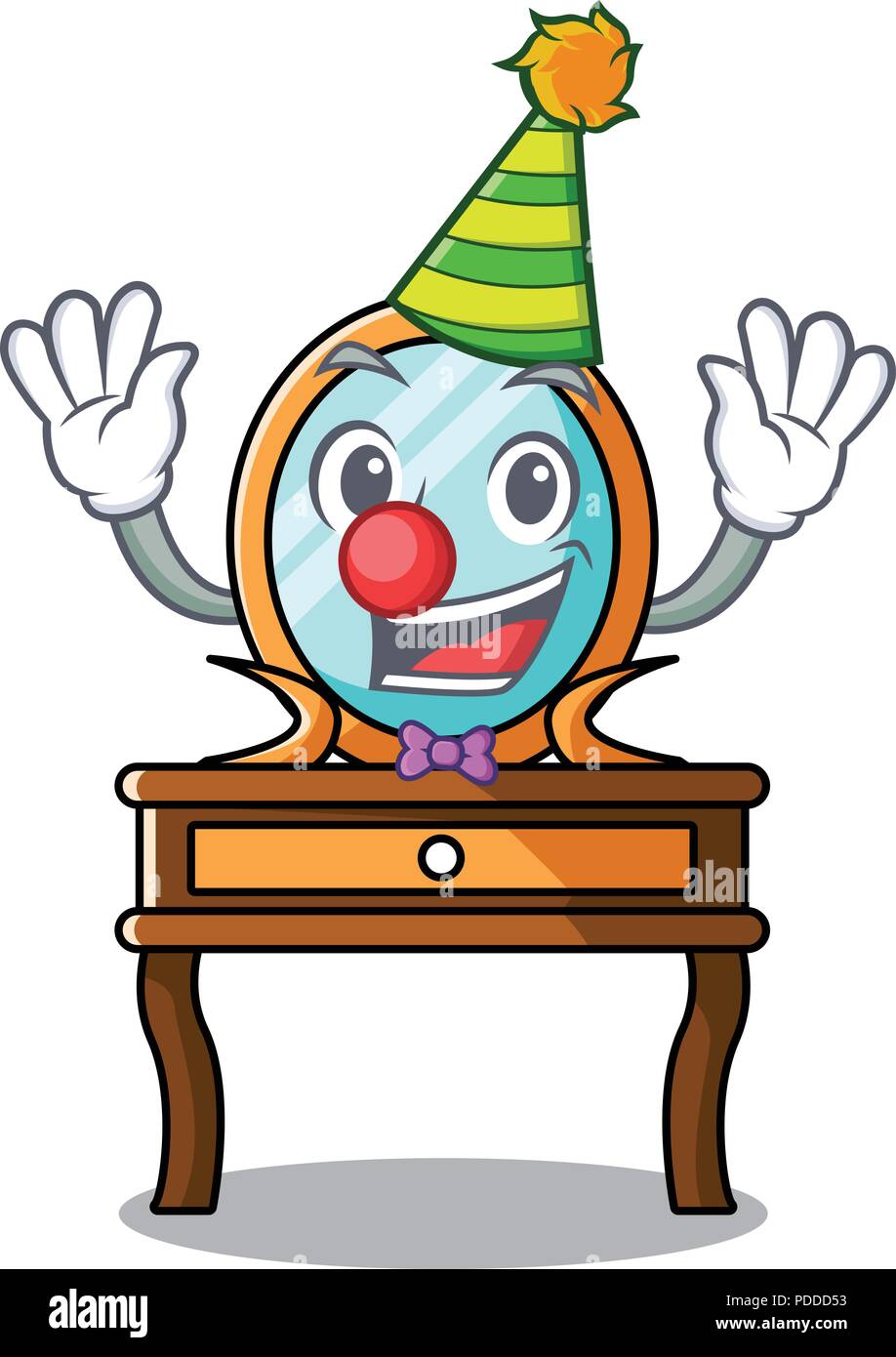 Clown dressing table mascot cartoon Stock Vector Image & Art - Alamy
