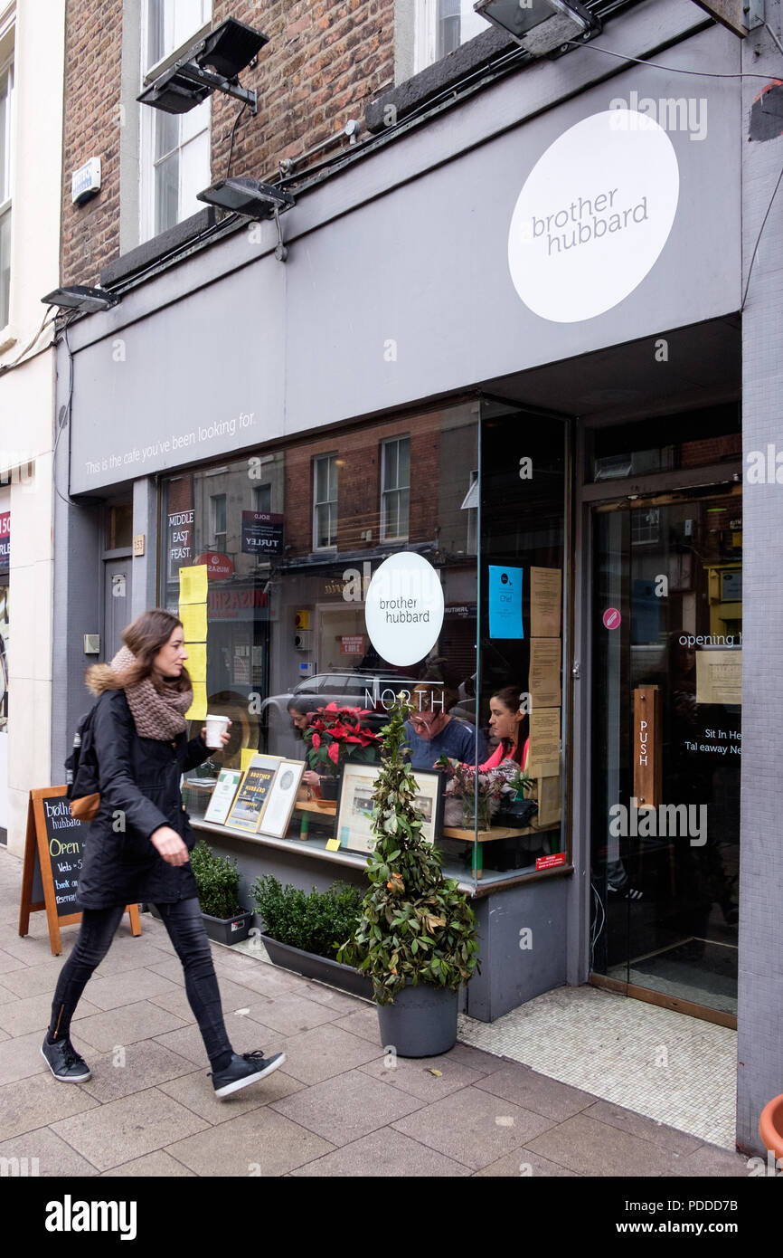 Exterior of the Brother Hubbard (North) cafe on Capel Street in Dublin ...