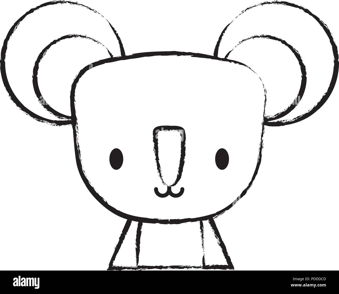 cute koala icon over white background, vector illustration Stock Vector ...
