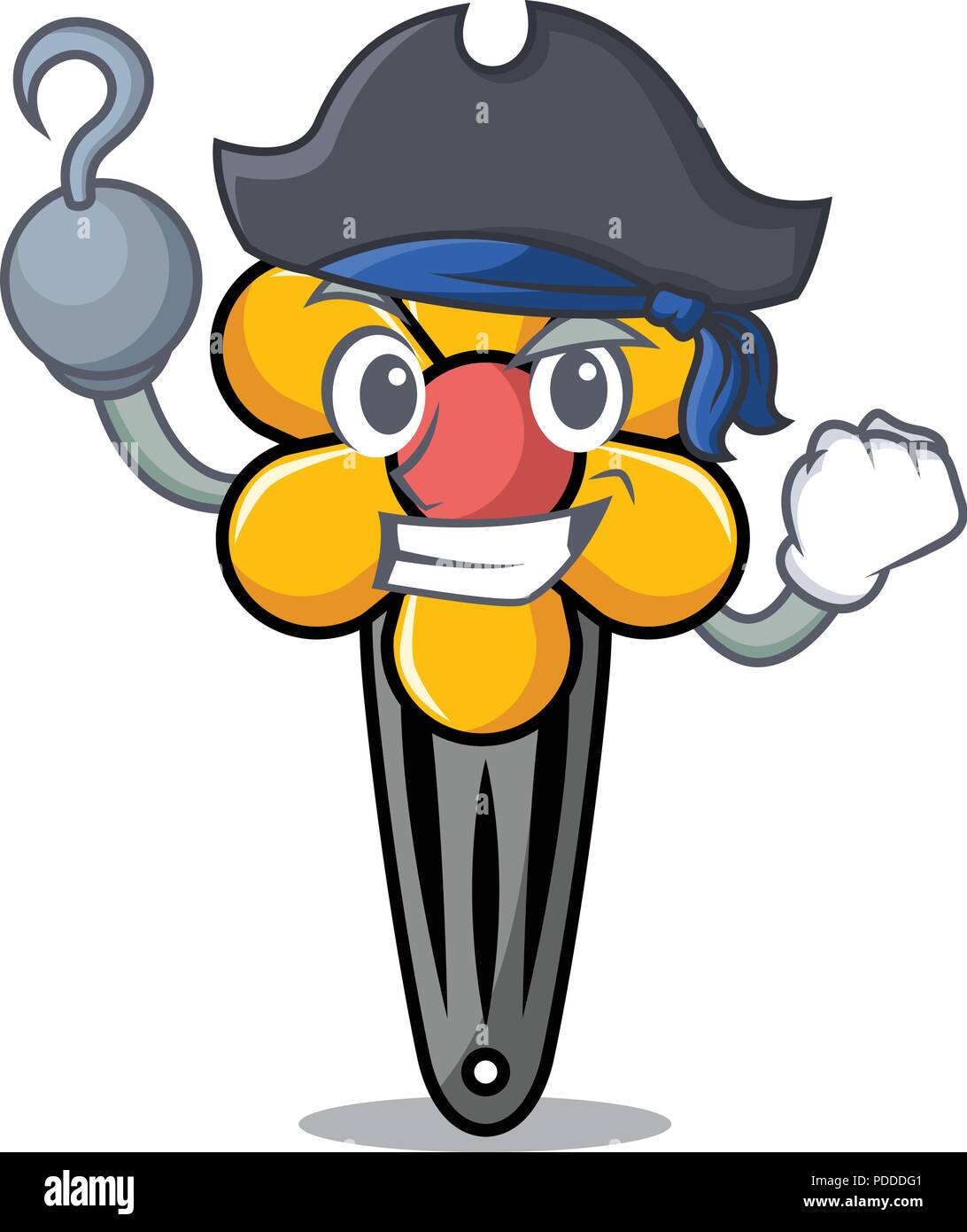 Pirate hair clip character cartoon Stock Vector Image & Art - Alamy