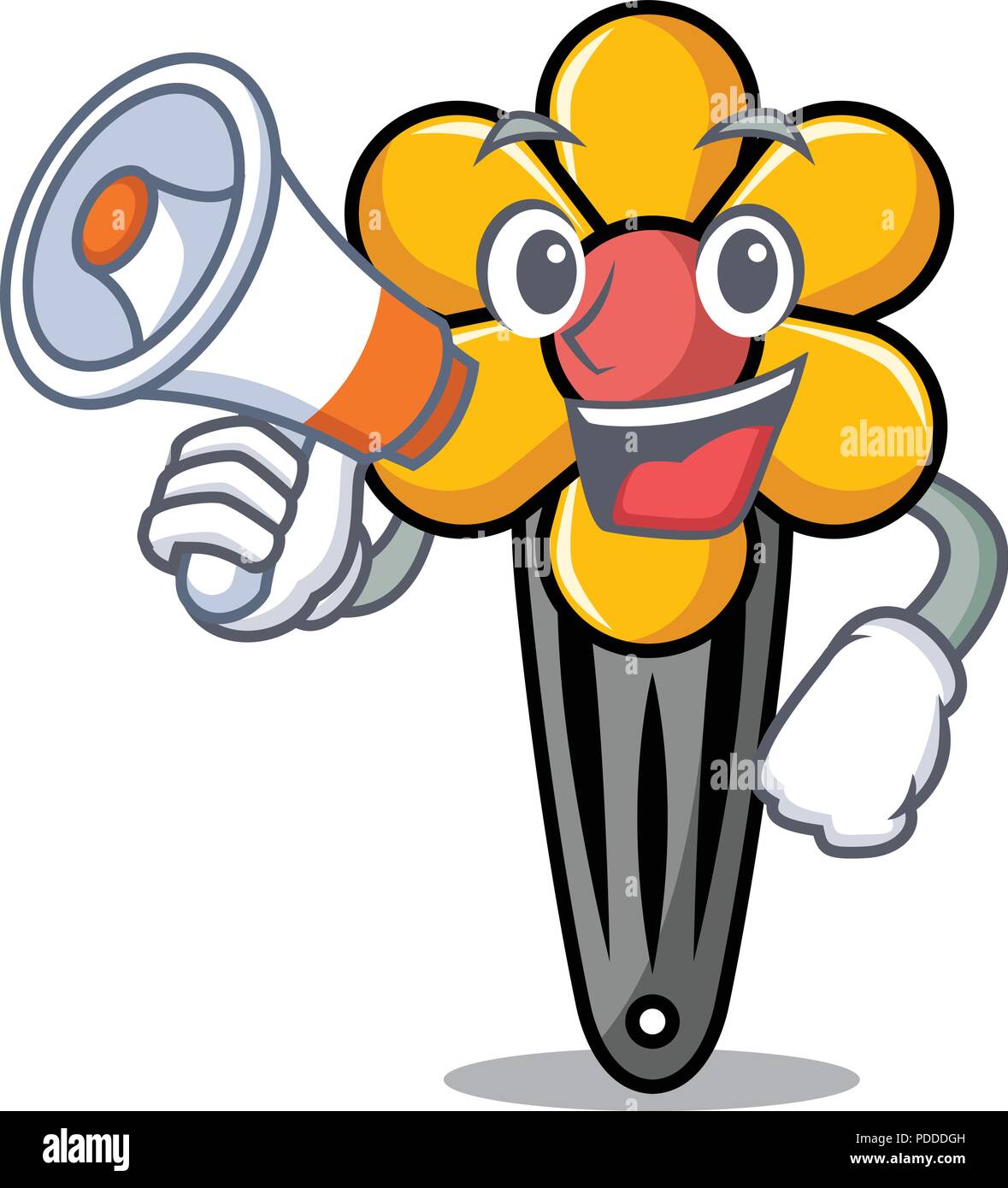 Cartoon loudspeaker in pink Stock Vector Images - Alamy