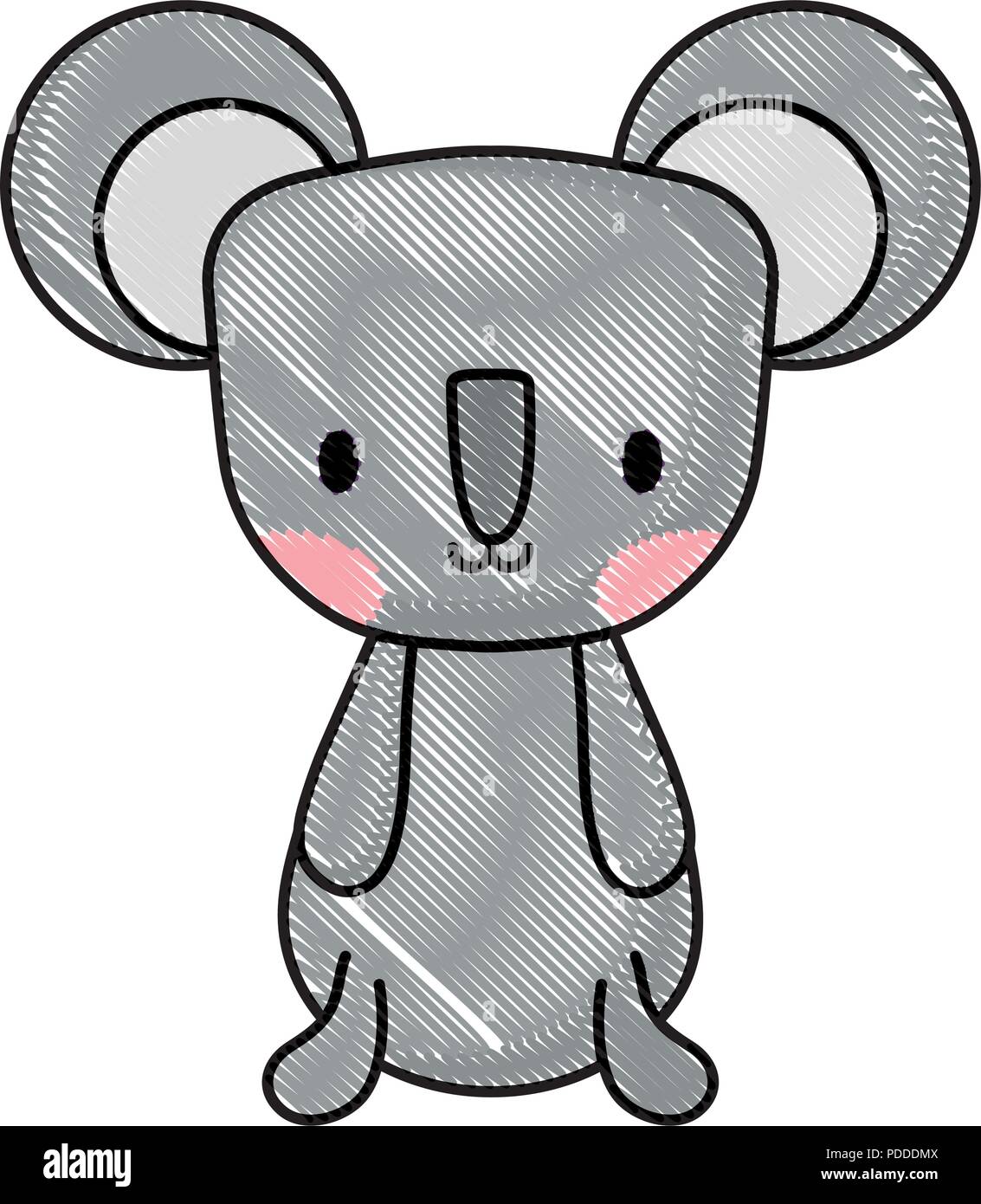 cute koala icon over white background, vector illustration Stock Vector ...