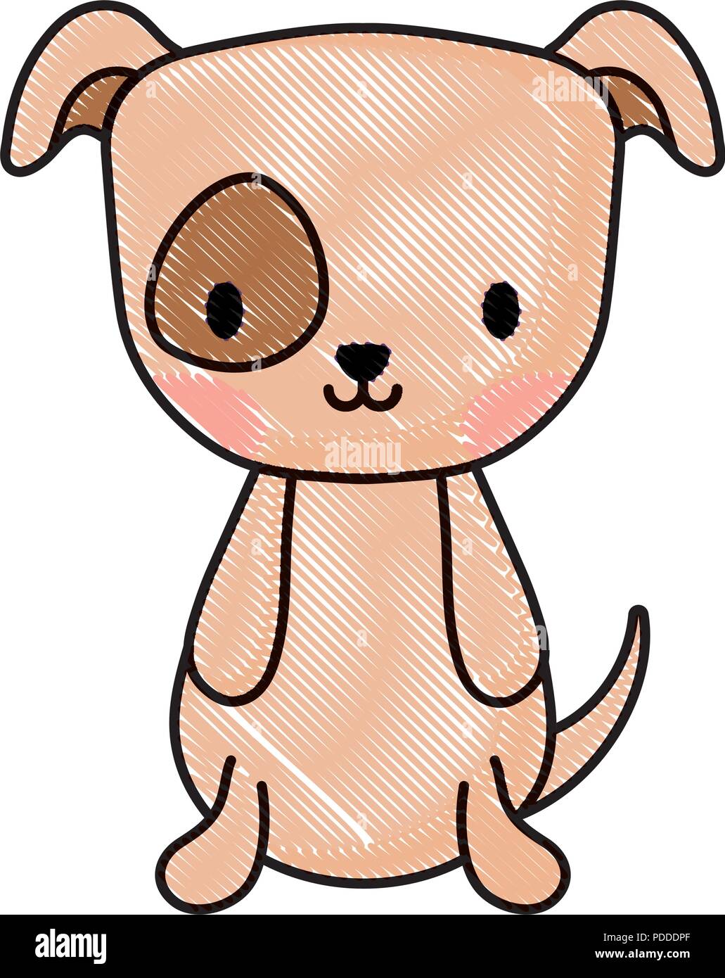 cute dog icon over white background, vector illustration Stock Vector ...