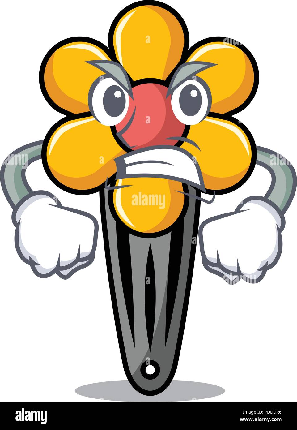 Angry hair clip mascot cartoon Stock Vector Image & Art - Alamy