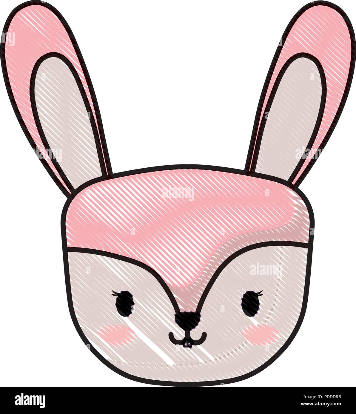cute rabbit icon over white background, vector illustration Stock ...