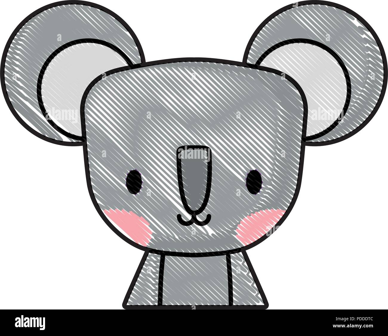 cute koala icon over white background, vector illustration Stock Vector ...