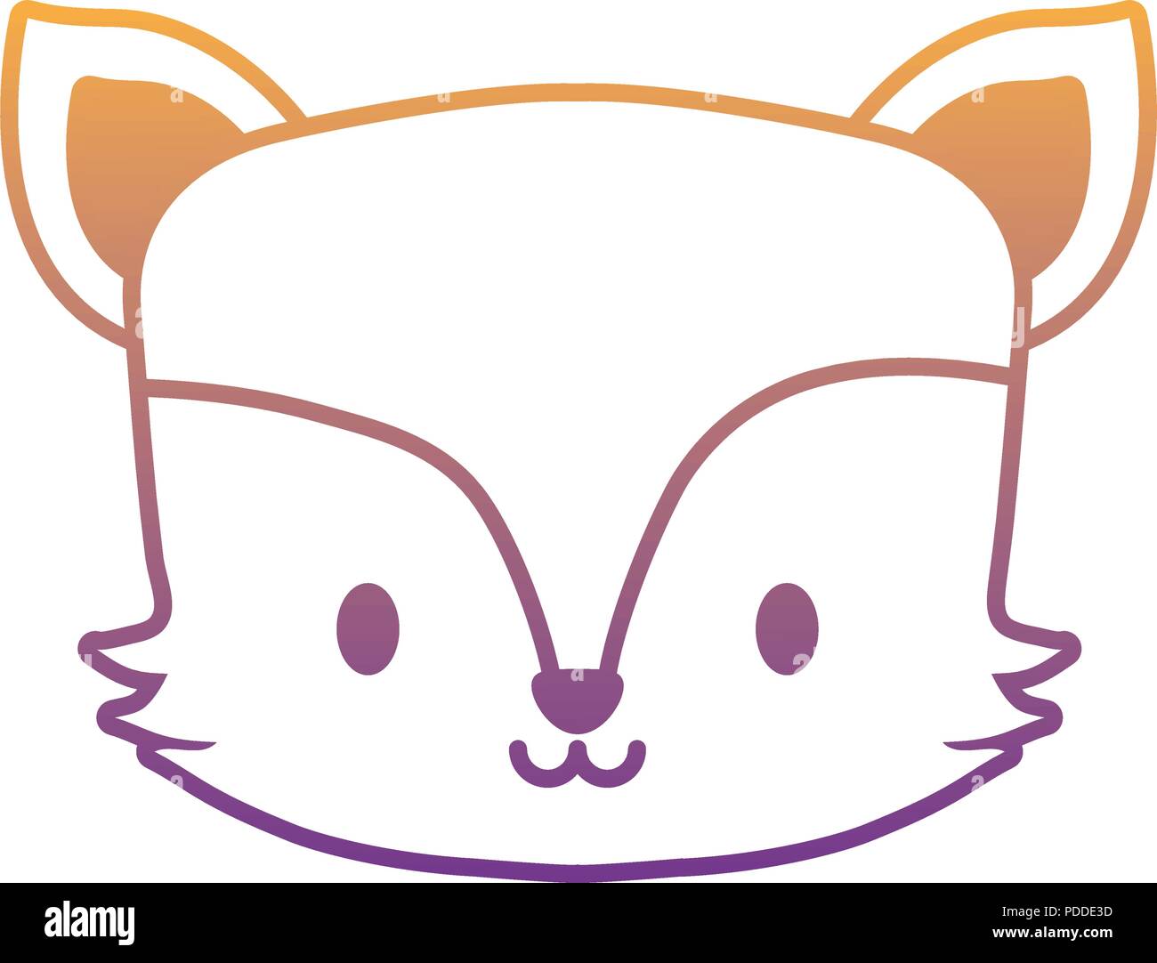 cute fox icon over white background, vector illustration Stock Vector ...