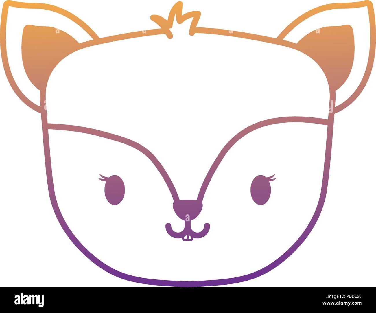 cute squirrel icon over white background, vector illustration Stock ...