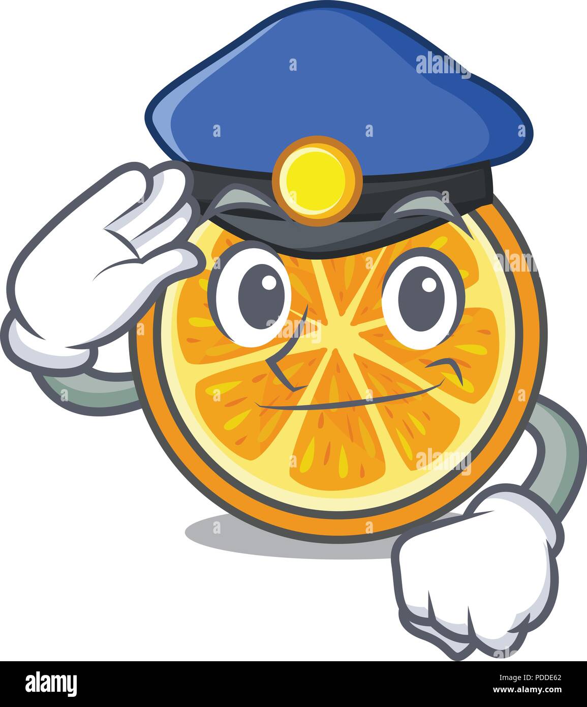 Police orange character cartoon style Stock Vector Image & Art - Alamy