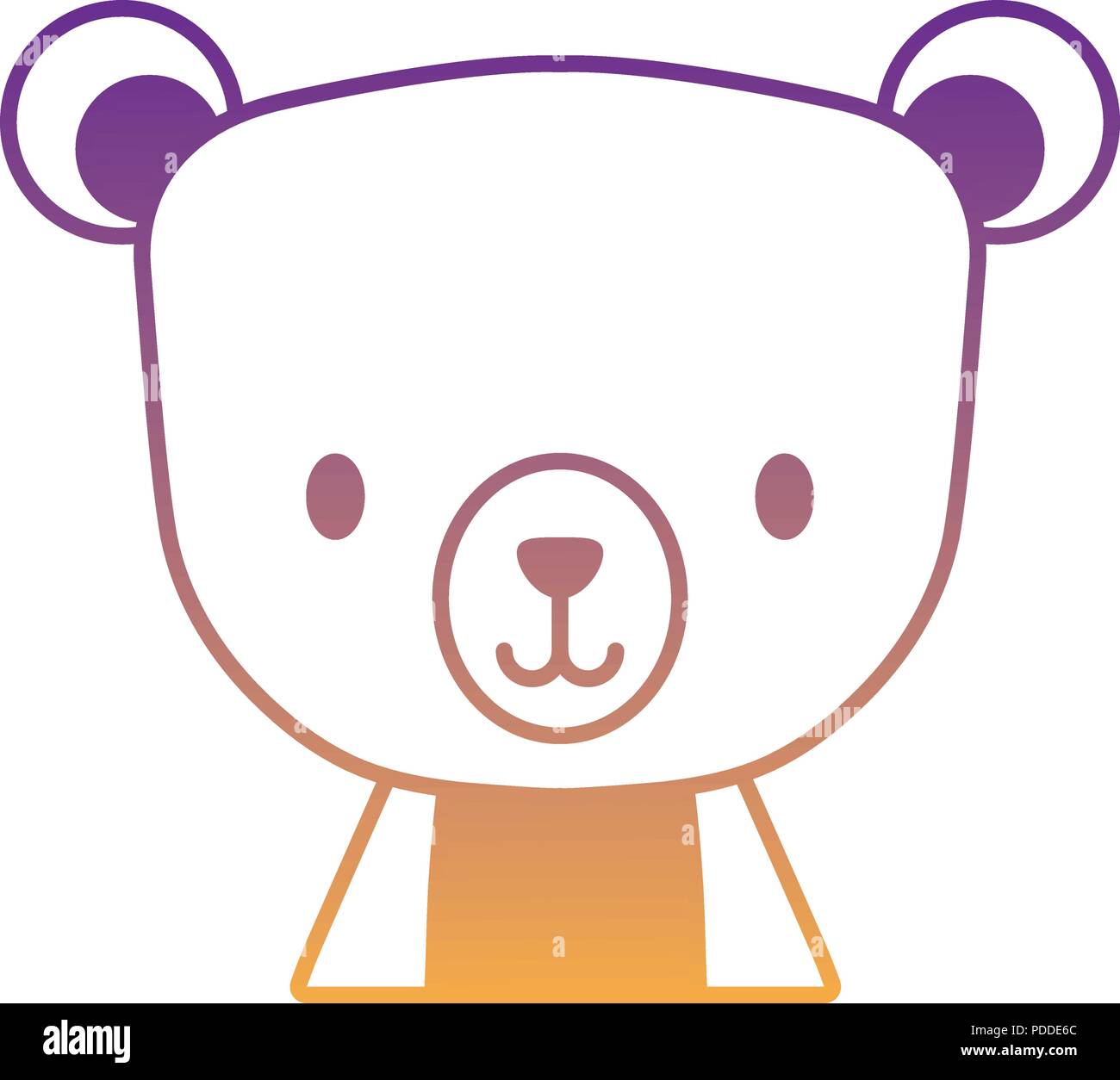 cute bear icon over white background, vector illustration Stock Vector ...