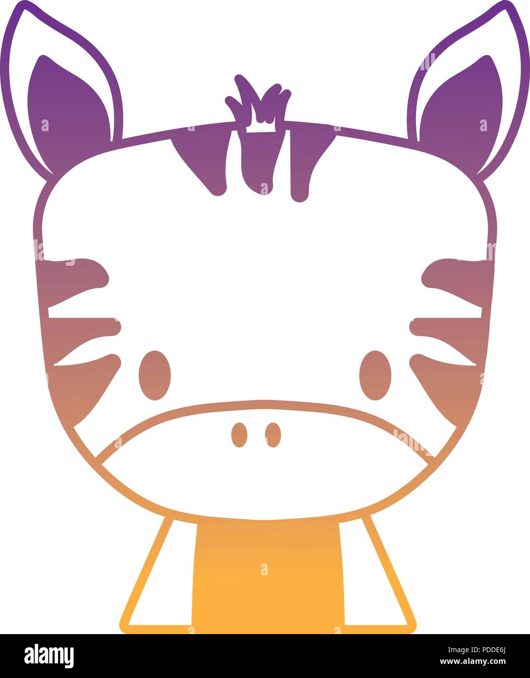 cute zebra icon over white background, vector illustration Stock Vector ...