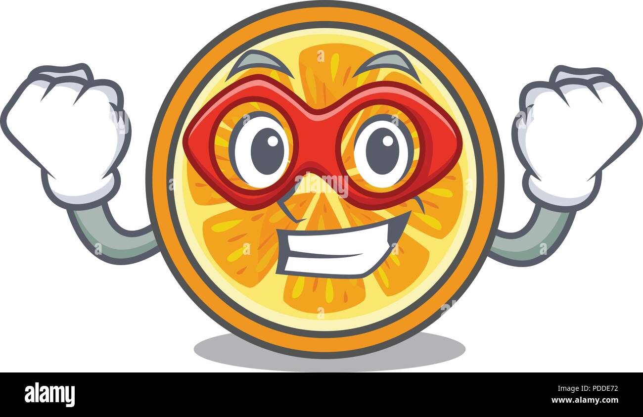 Super hero orange character cartoon style Stock Vector Image & Art - Alamy