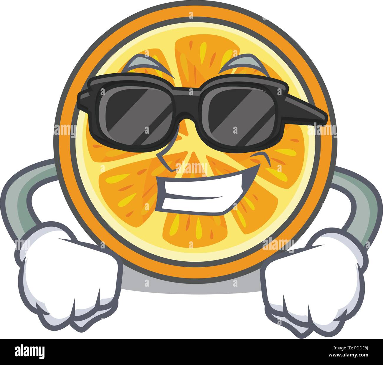 Super cool orange character cartoon style Stock Vector Image & Art - Alamy