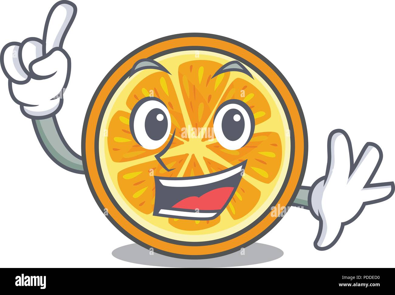 Finger orange mascot cartoon style Stock Vector Image & Art - Alamy