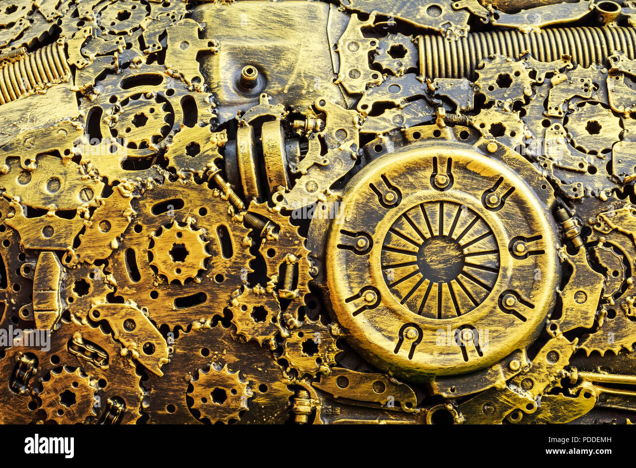 Background metal vintage machinery Stock Photo - Alamy