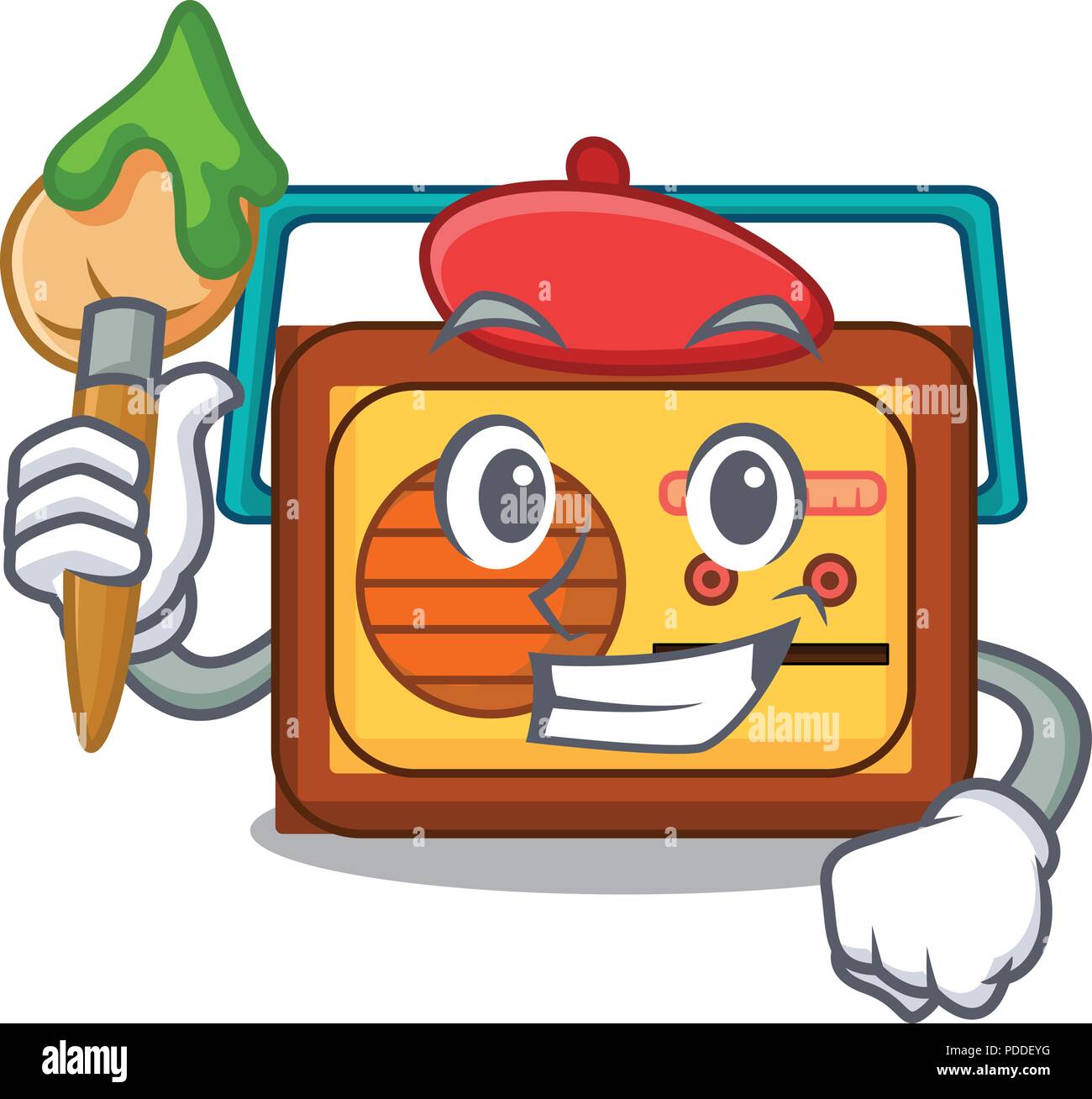 Artist radio character cartoon style Stock Vector Image & Art - Alamy