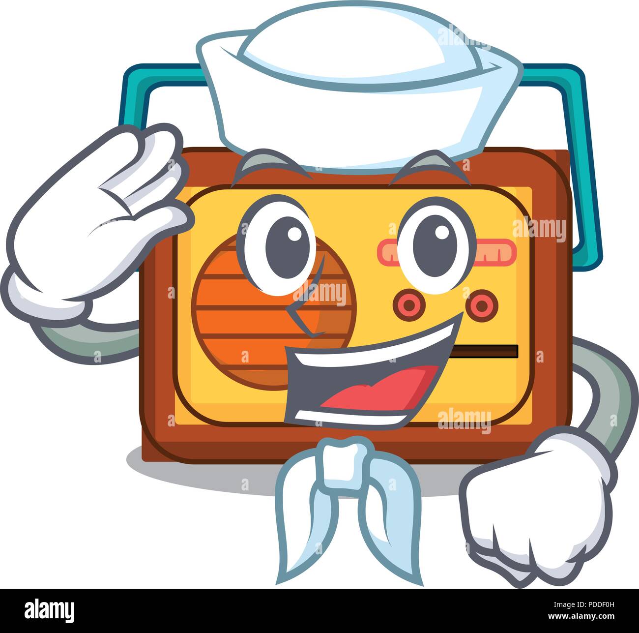 Sailor radio character cartoon style Stock Vector Image & Art - Alamy