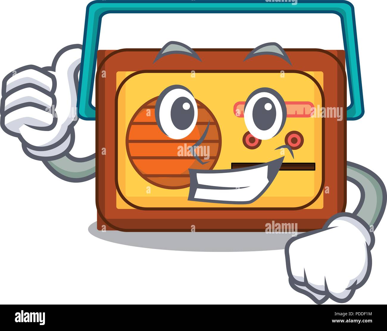 Thumbs up radio character cartoon style Stock Vector Image & Art - Alamy