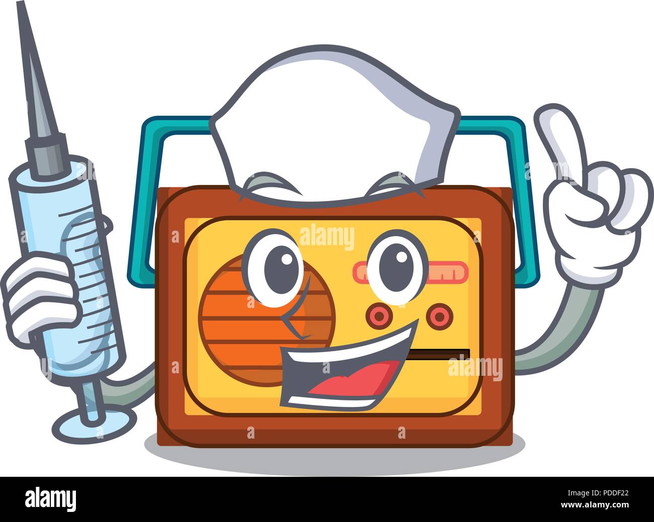 Nurse radio character cartoon style Stock Vector Image & Art - Alamy