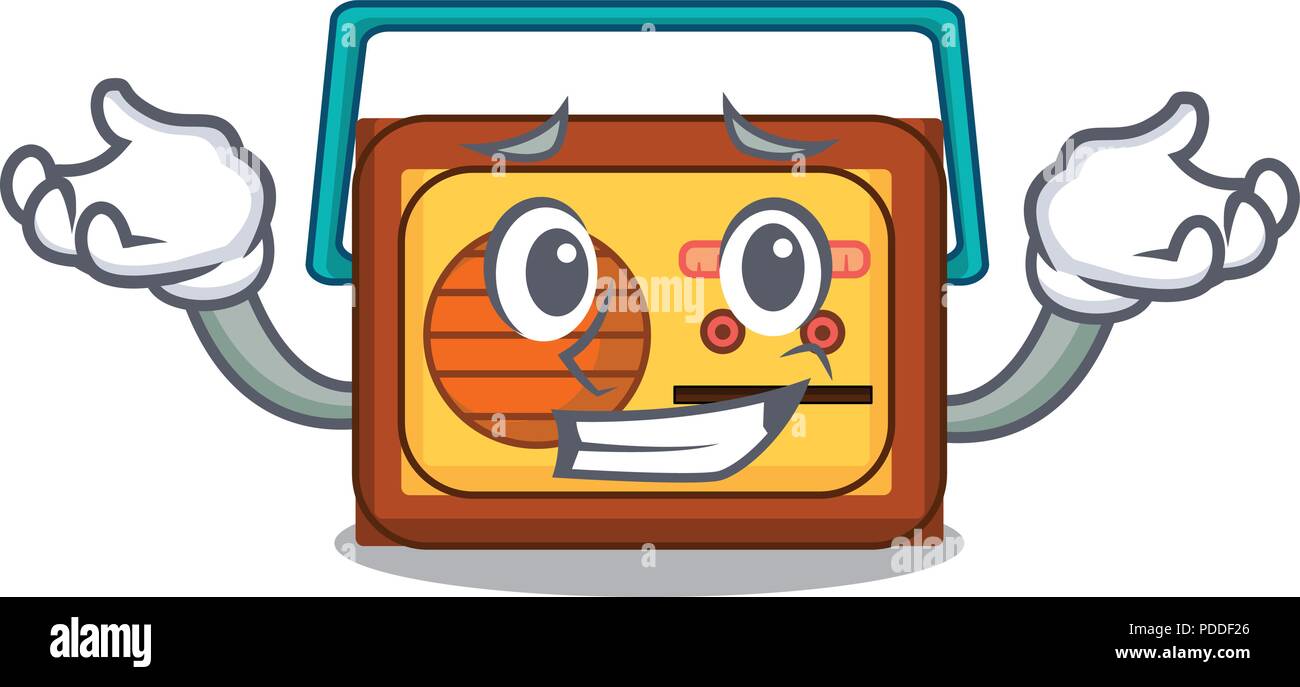 Grinning radio character cartoon style Stock Vector Image & Art - Alamy