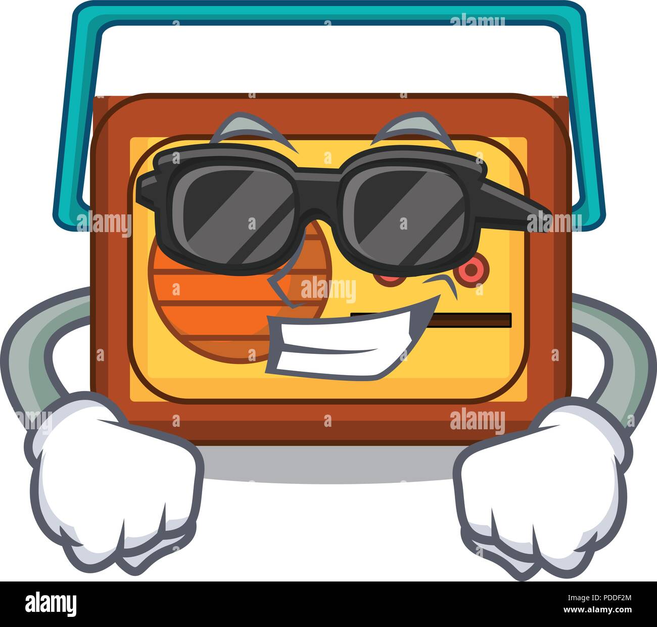 Super cool radio character cartoon style Stock Vector Image & Art - Alamy