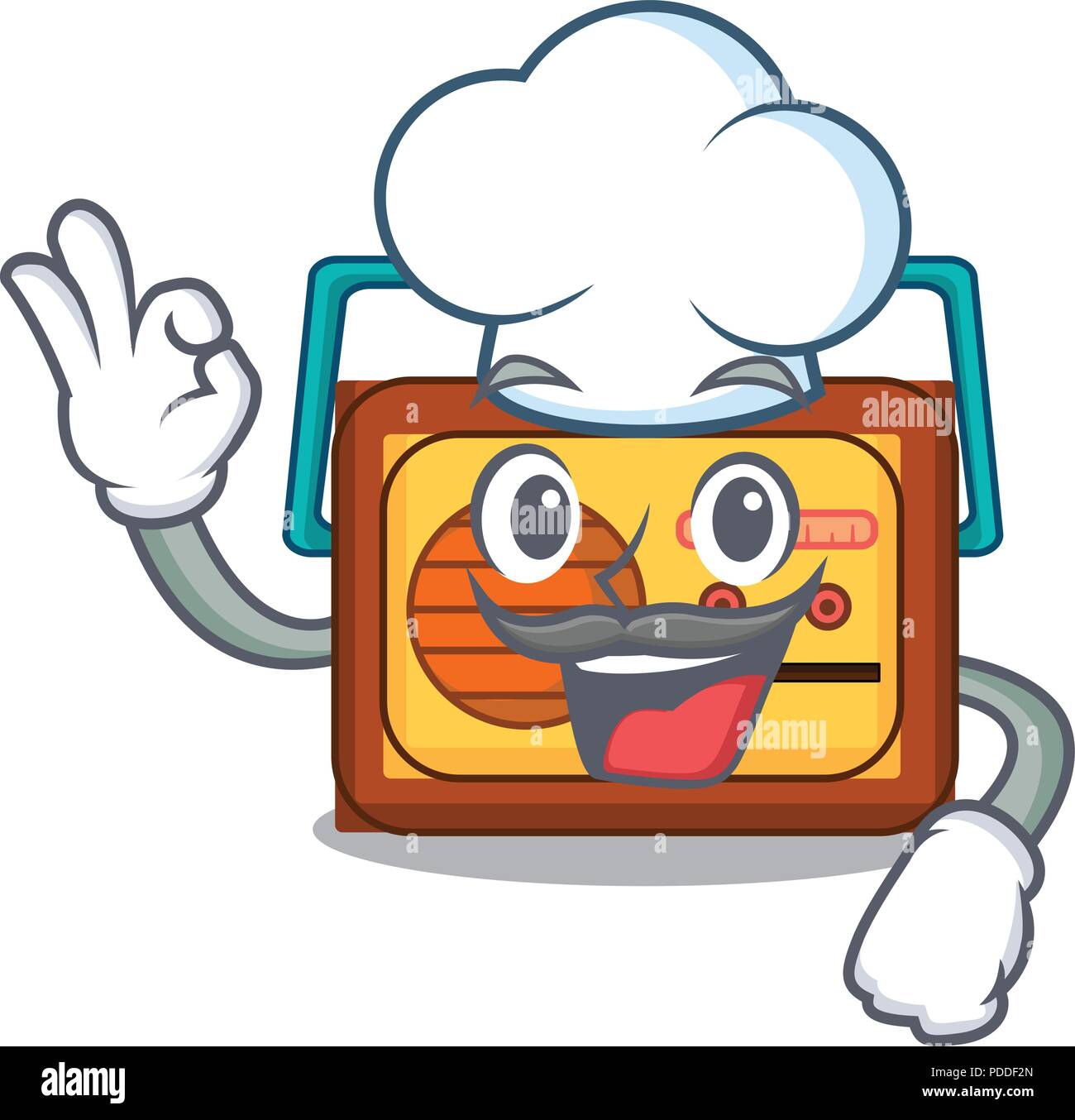 Chef radio character cartoon style Stock Vector Image & Art - Alamy