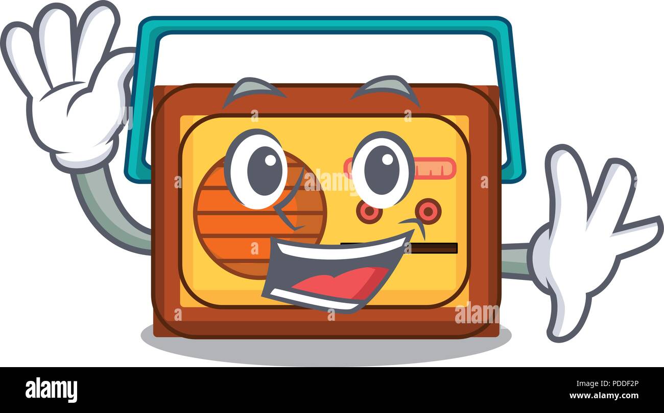 Waving radio character cartoon style Stock Vector Image & Art - Alamy