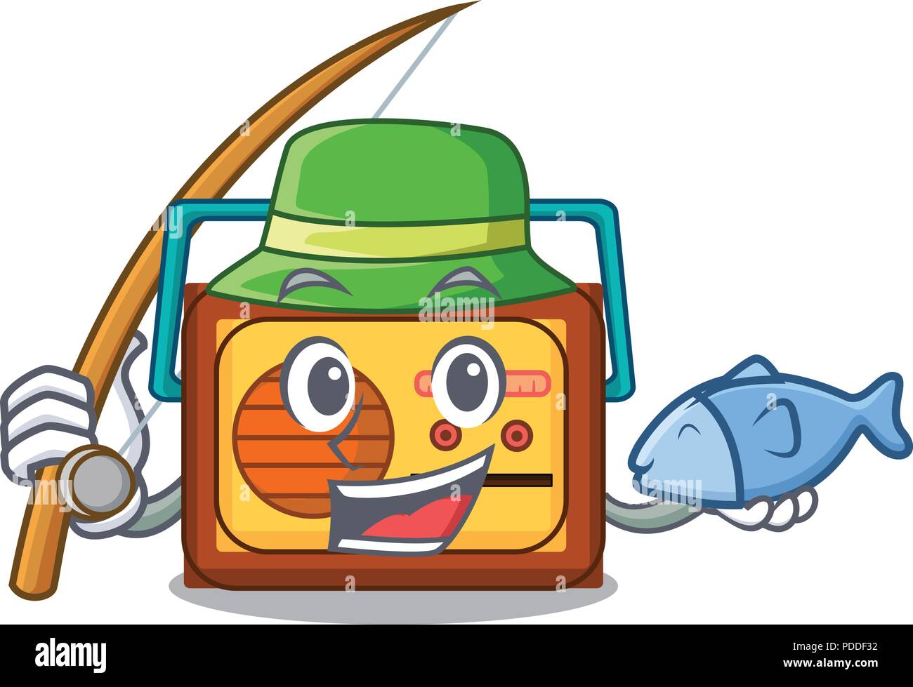 Fishing radio mascot cartoon style Stock Vector Image & Art - Alamy