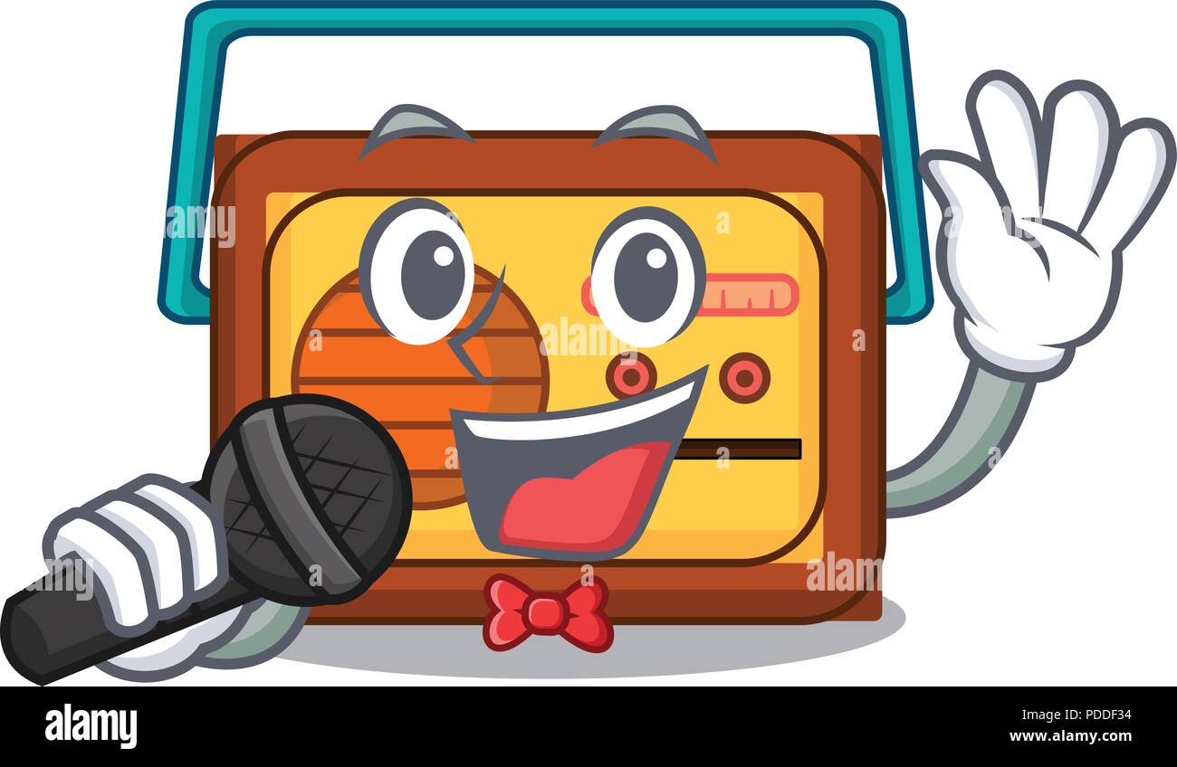 Singing radio mascot cartoon style Stock Vector Image & Art - Alamy