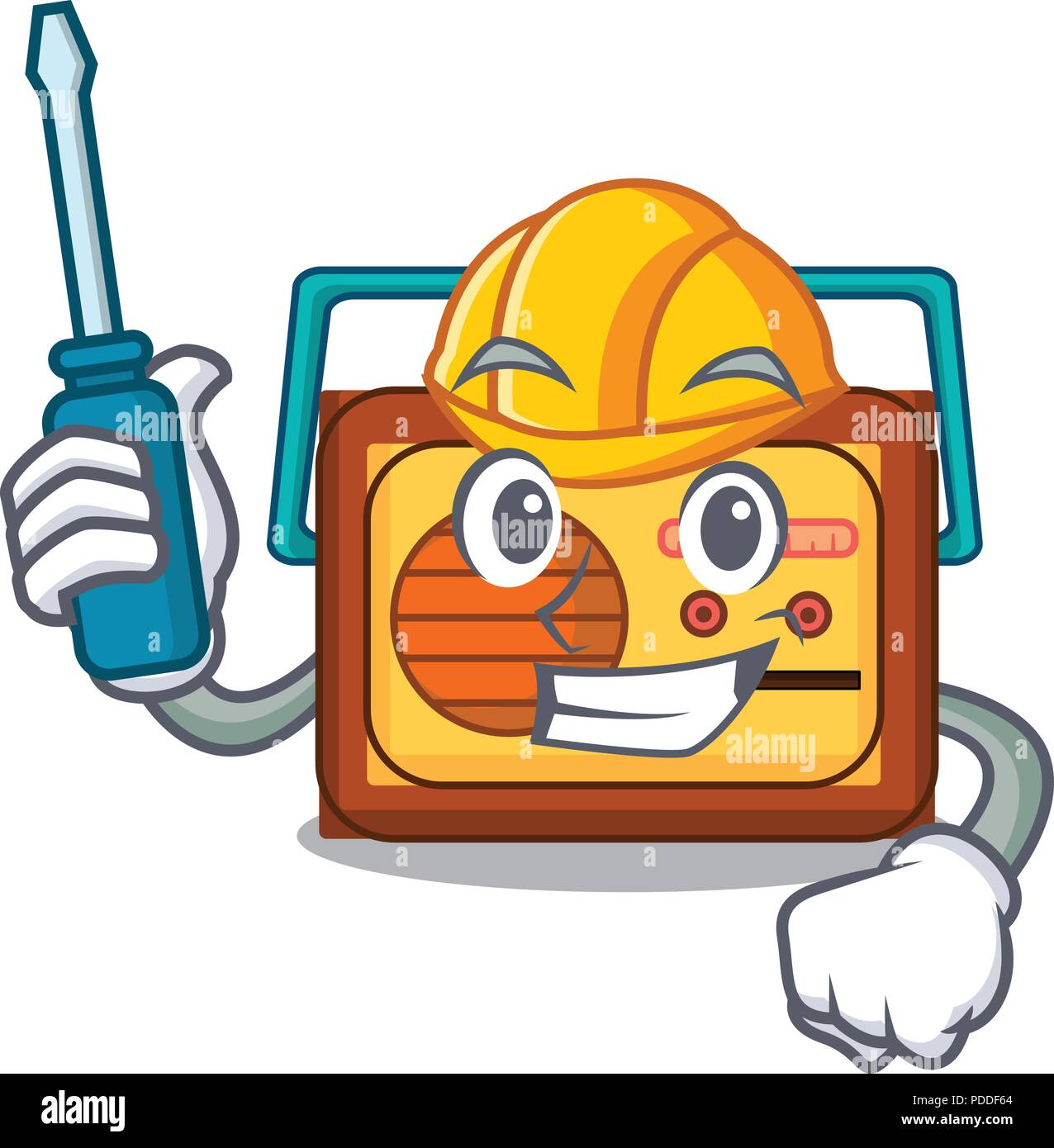 Automotive radio mascot cartoon style Stock Vector Image & Art - Alamy