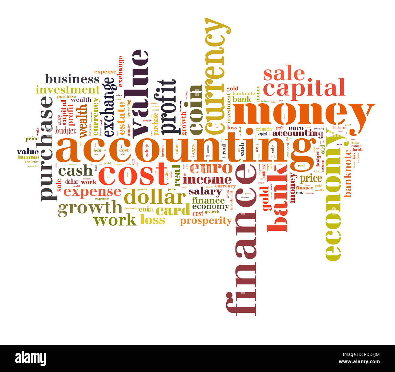 Background concept wordcloud illustration of finance and business words ...