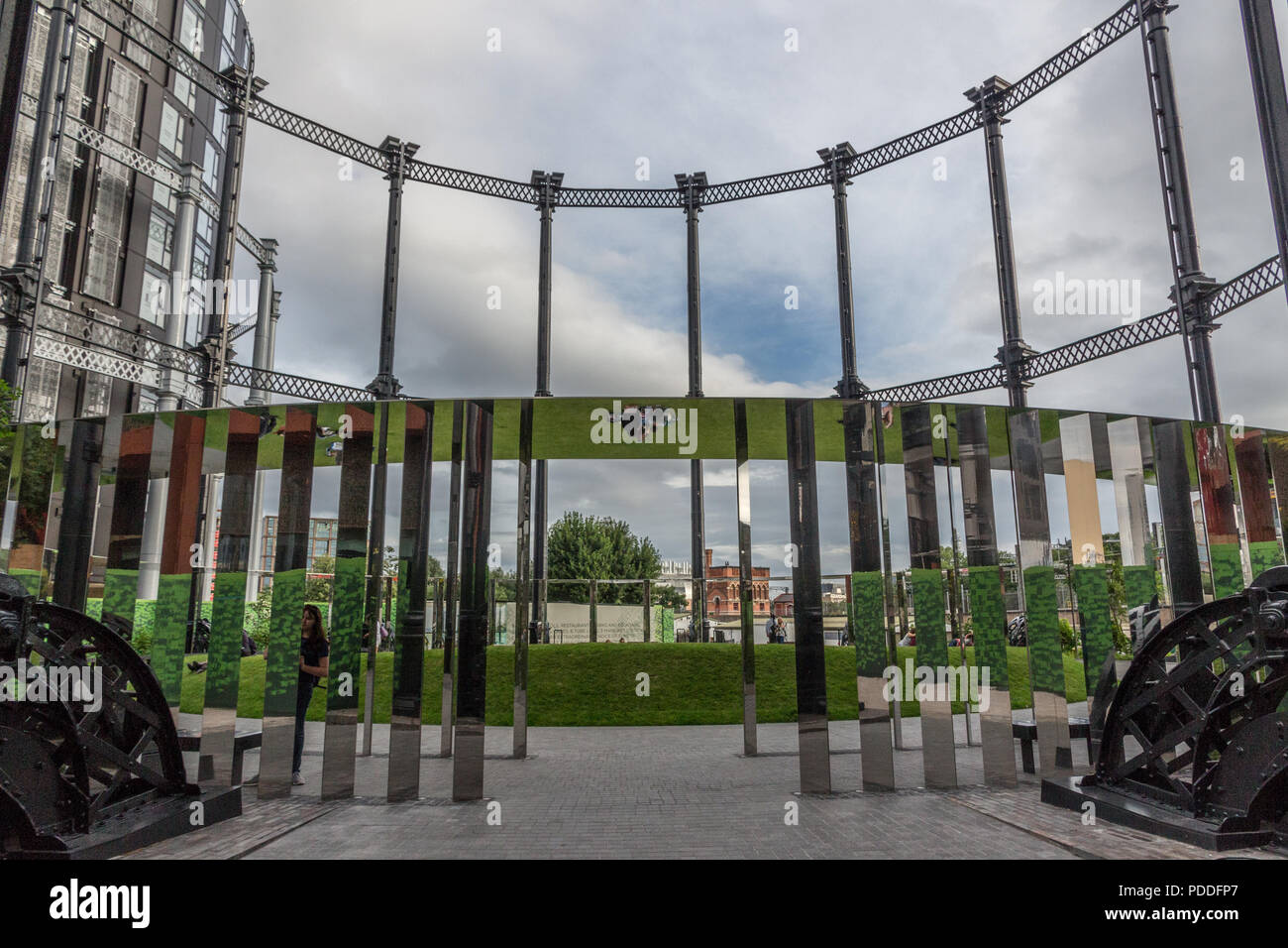 GasHolder Park, King’s Cross, London, England, United Kingdom, Europe ...