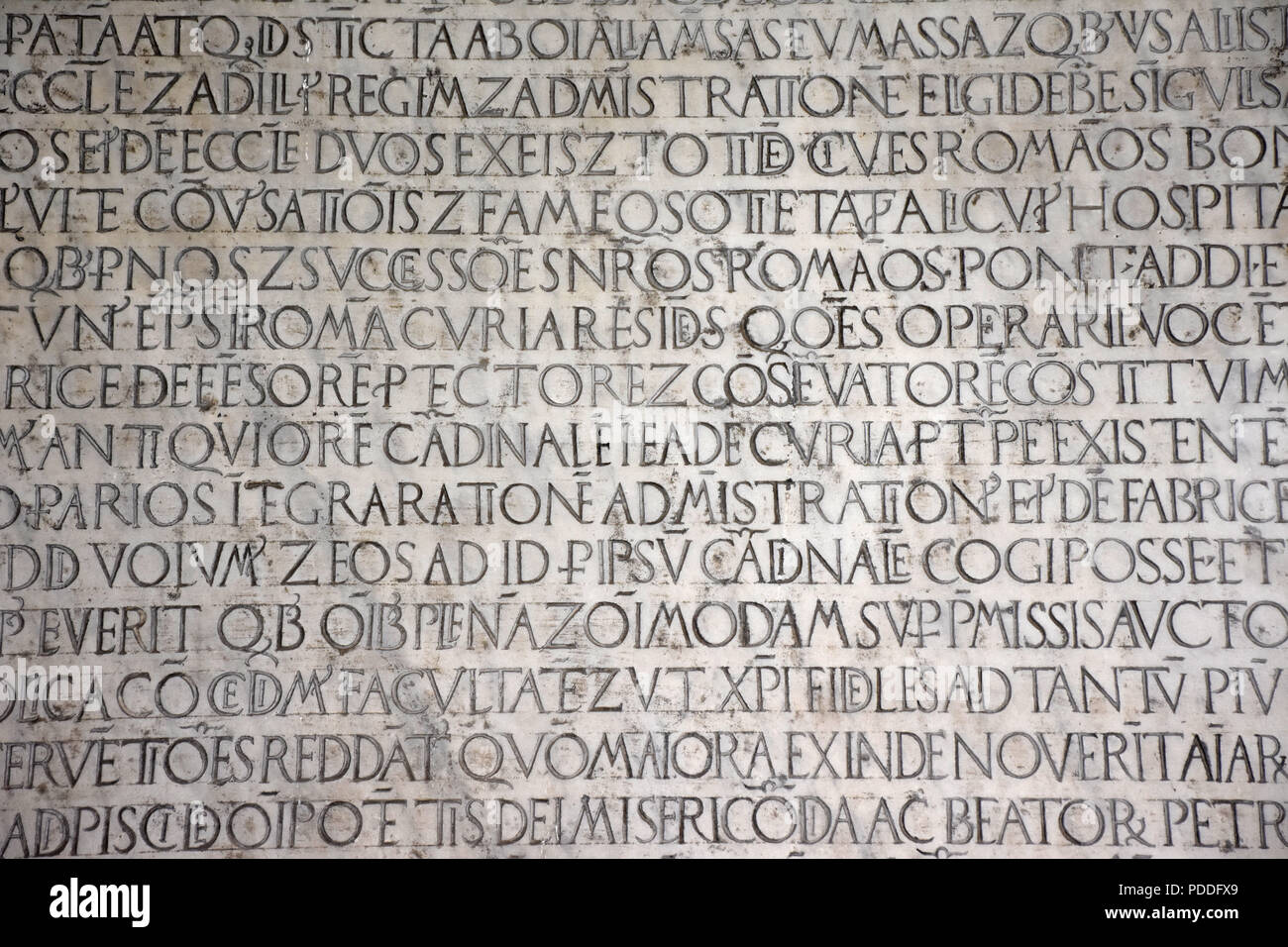 Ancient writings in Latin language of religious texts, very common in ...